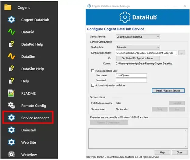 Cogent DataHub V11 Provides Secure Remote Configuration Built In